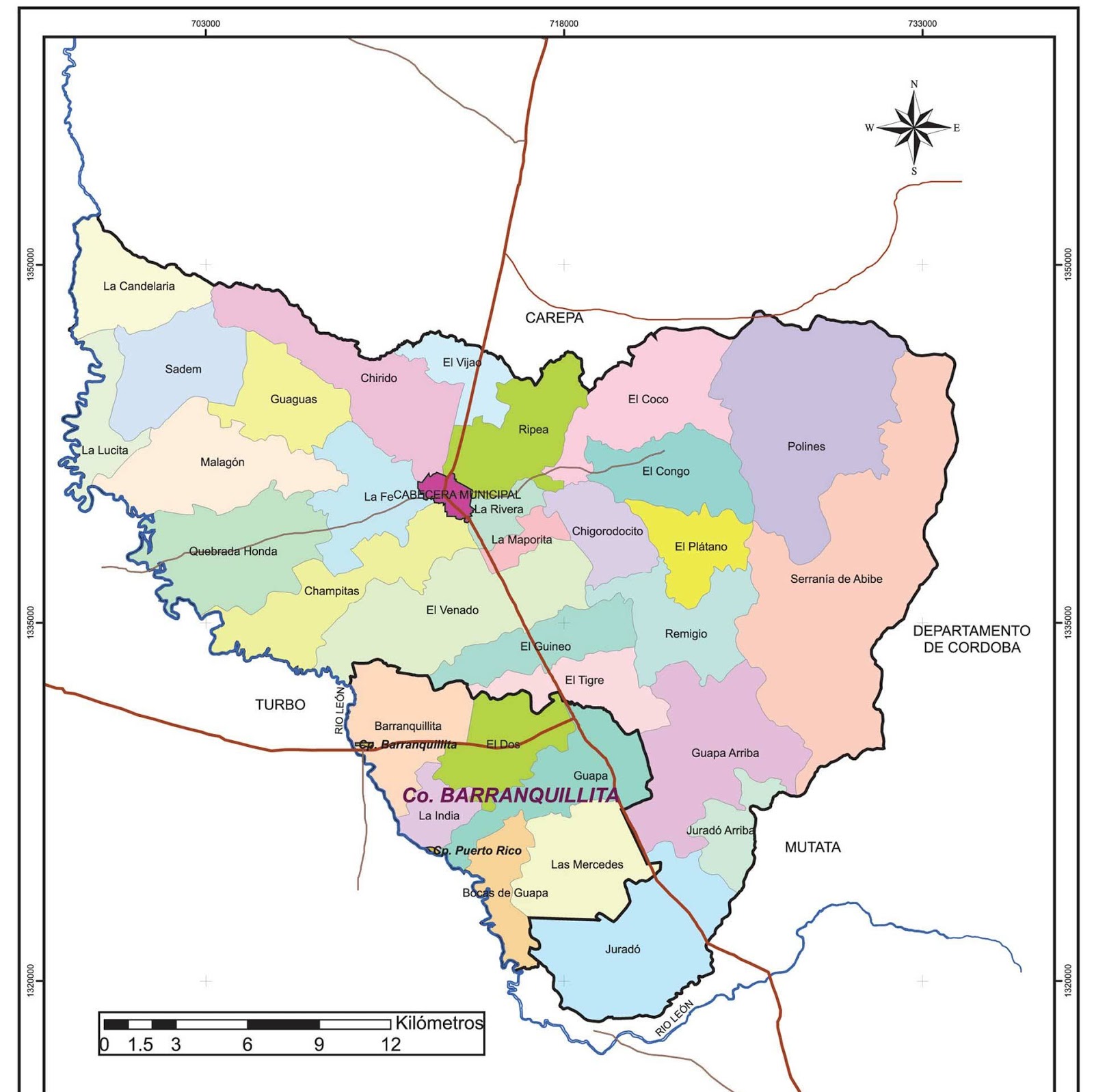 Municipios del Uraba