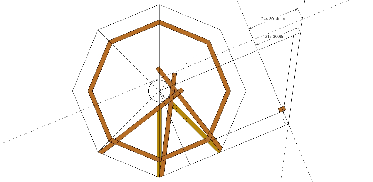Roof Framing Geometry: The Mandala roof (reciprocal roof)