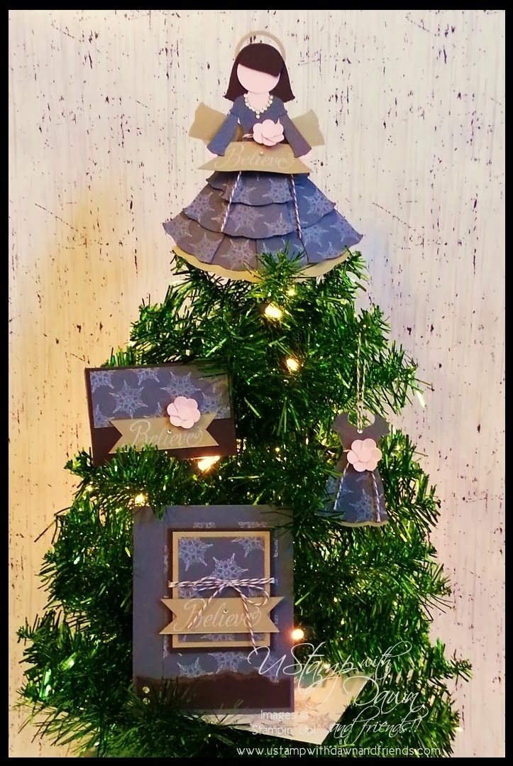 Stampin' Steps: PAPER ANGEL TREE TOPPER