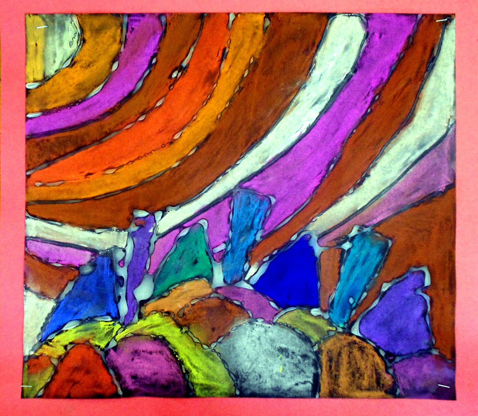 ArtMuse67: 2nd Grade Chalk Pastel Landscapes