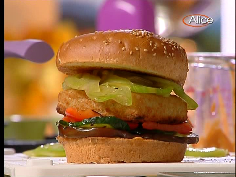 Ricette TV: Fish Burger Findus con verdure grigliate