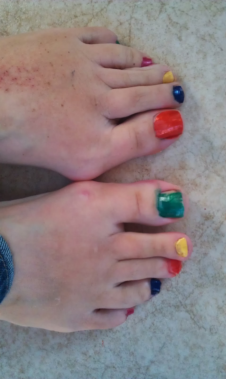 Linden and Oak: Rainbow Toes