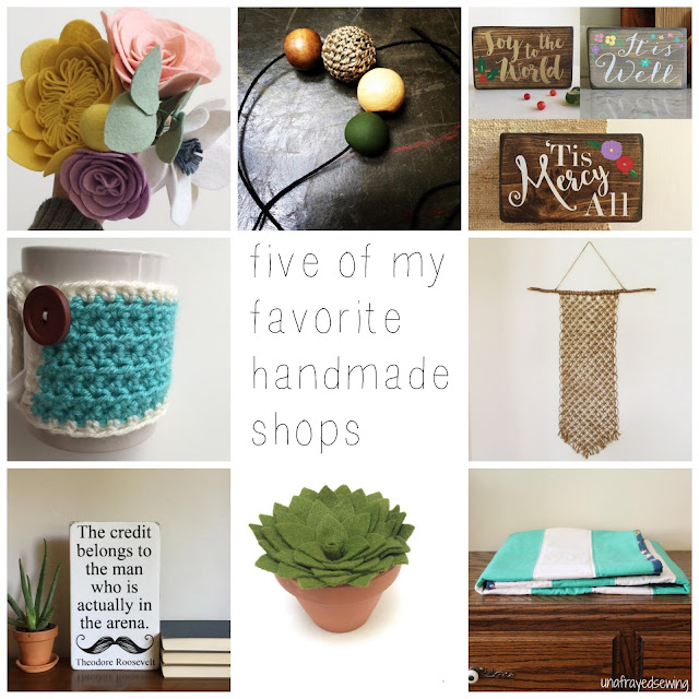 Unafrayed: Top 5 Handmade Shops!