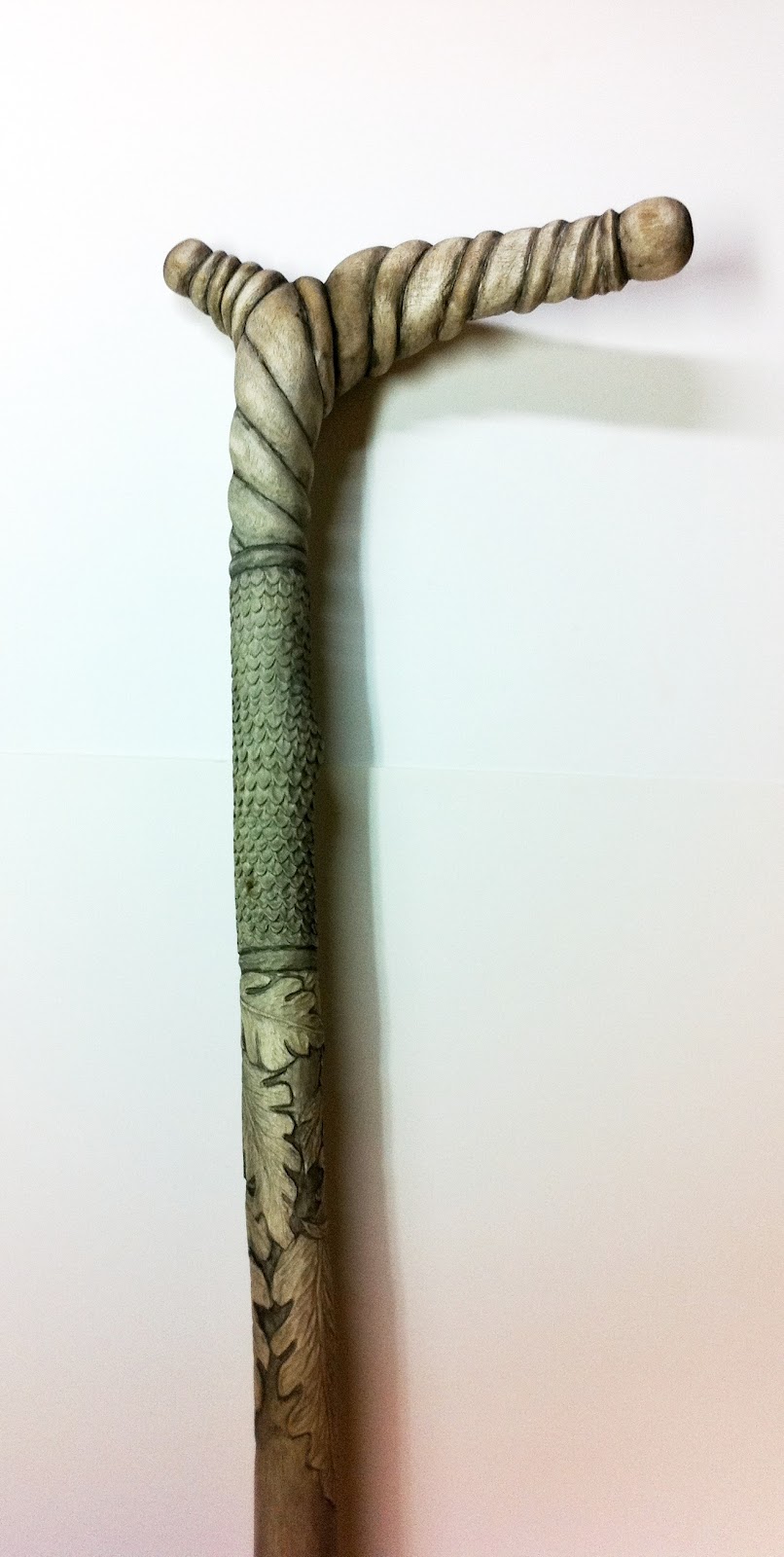 Mike Pounders Wood Carving: "Sumac Cane"