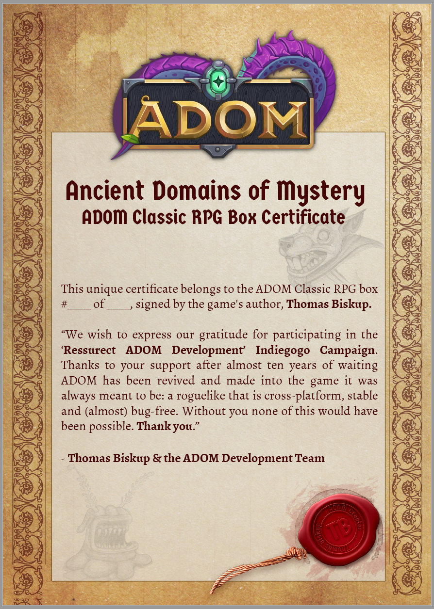 The Official Blog for ADOM (Ancient Domains Of Mystery): Most bigly ...