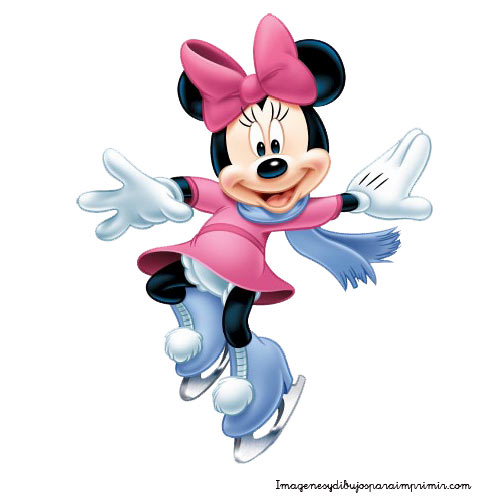 Minnie en rosa para imprimir-Colorear dibujos,letras, Actividades ...