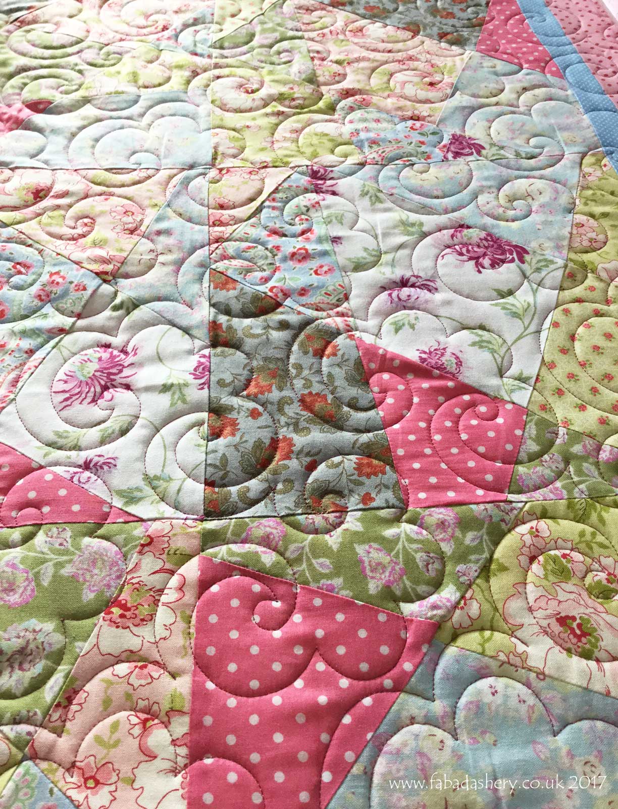 Fabadashery Longarm Quilting: Pat's Stack and Whack Quilt