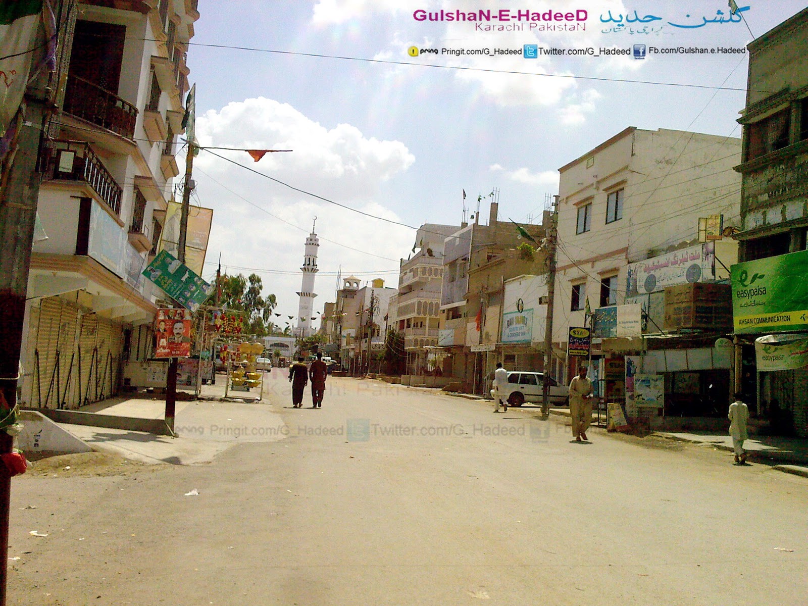 Road Al-Hadeed Hospital To Diyar-e-Habib Masjid, Gulshan-e-Hadeed ...