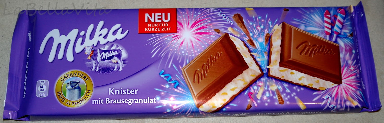 LaBellaVita: Milka Knister mit Brausegranulat