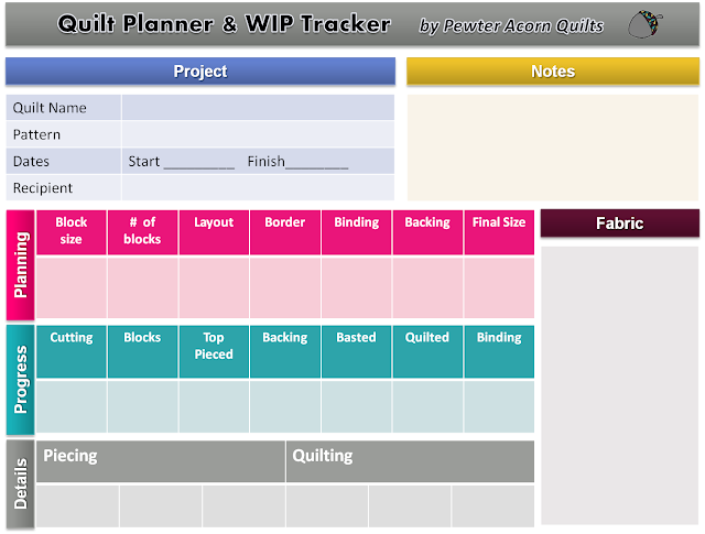 Pewter Acorn Quilts: Free Printables