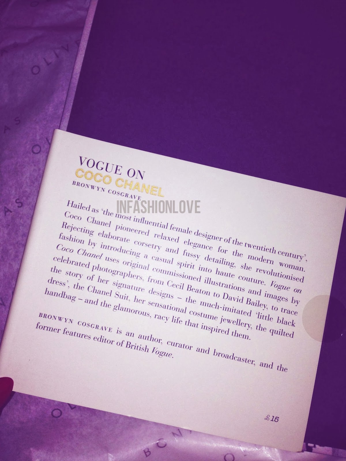 INFASHIONLOVE.COM: Vogue On Coco Chanel by Bronwyn Cosgrave!