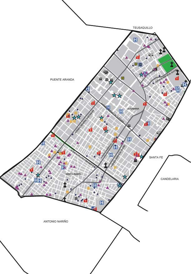 UPZ LA SABANA: EQUIPAMIENTOS