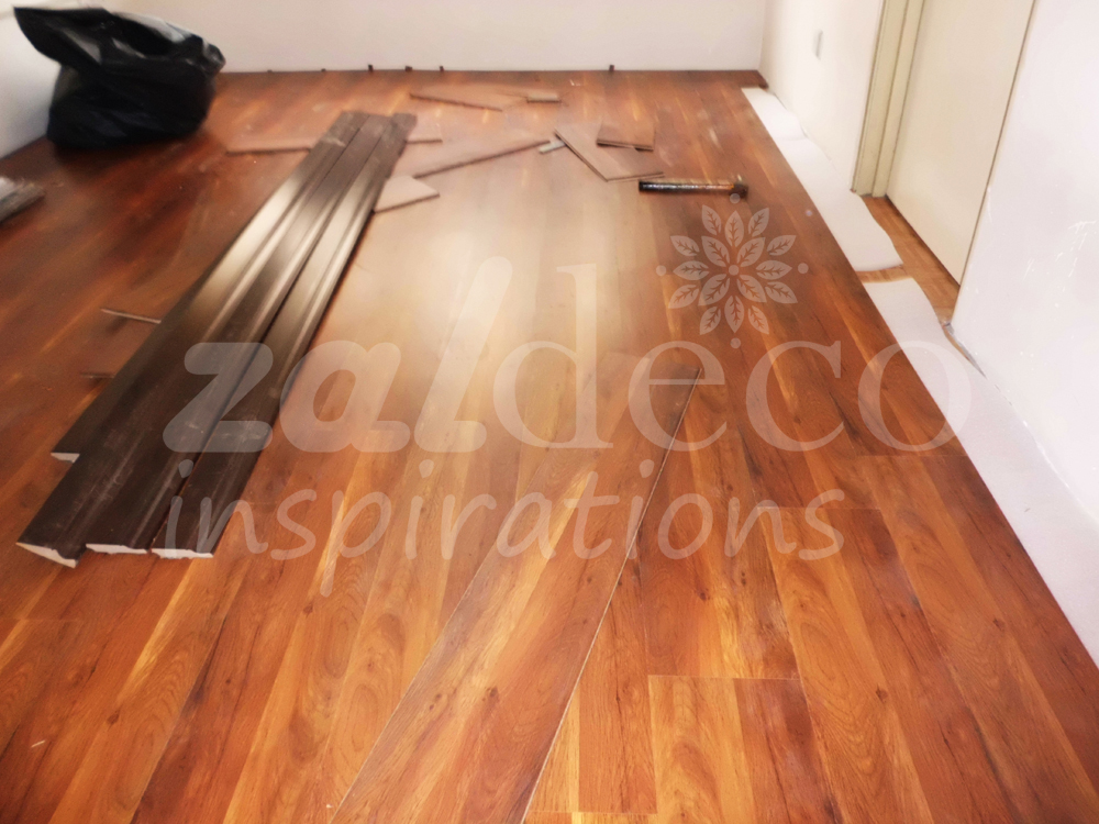 .: Pemasangan Lantai Kayu Lamina di PPR Kerinchi Lembah Pantai