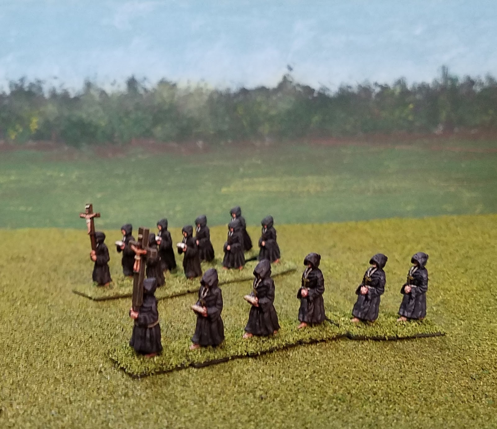 One of My Men Became Restless: 15mm Hovels' Procession of Monks