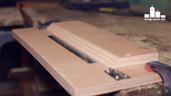 scrap wood city: How to make a sheet metal bending jig
