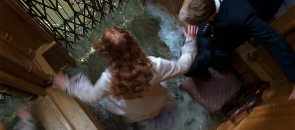 ...and catches the turn from fear to terror when water rushes in.