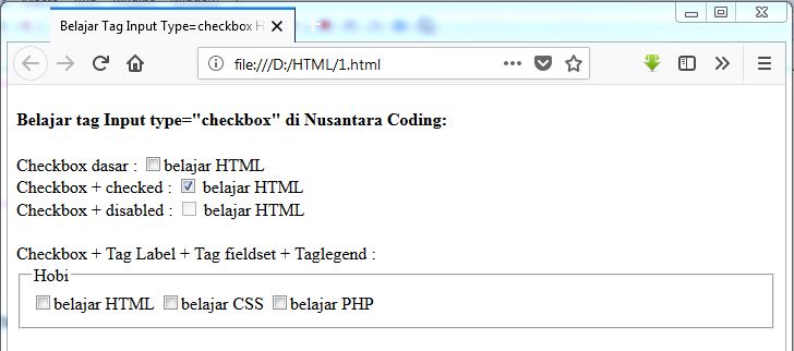Tutorial Form HTML Part 5: Fungsi dan Cara Penggunaan tag input type ...