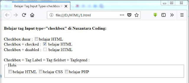 Tutorial Form HTML Part 5: Fungsi dan Cara Penggunaan tag input type ...