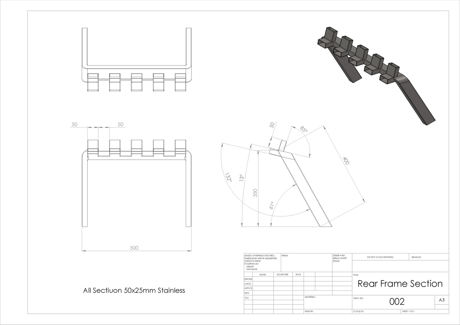 Dom's reinterpret project: Technical Drawings