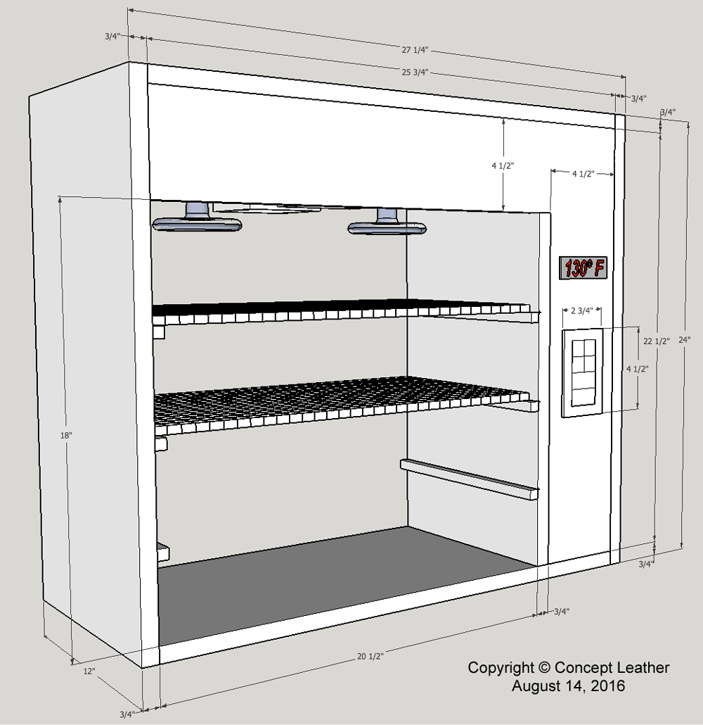 Concept Leather: DIY Hot Box for Drying Leather