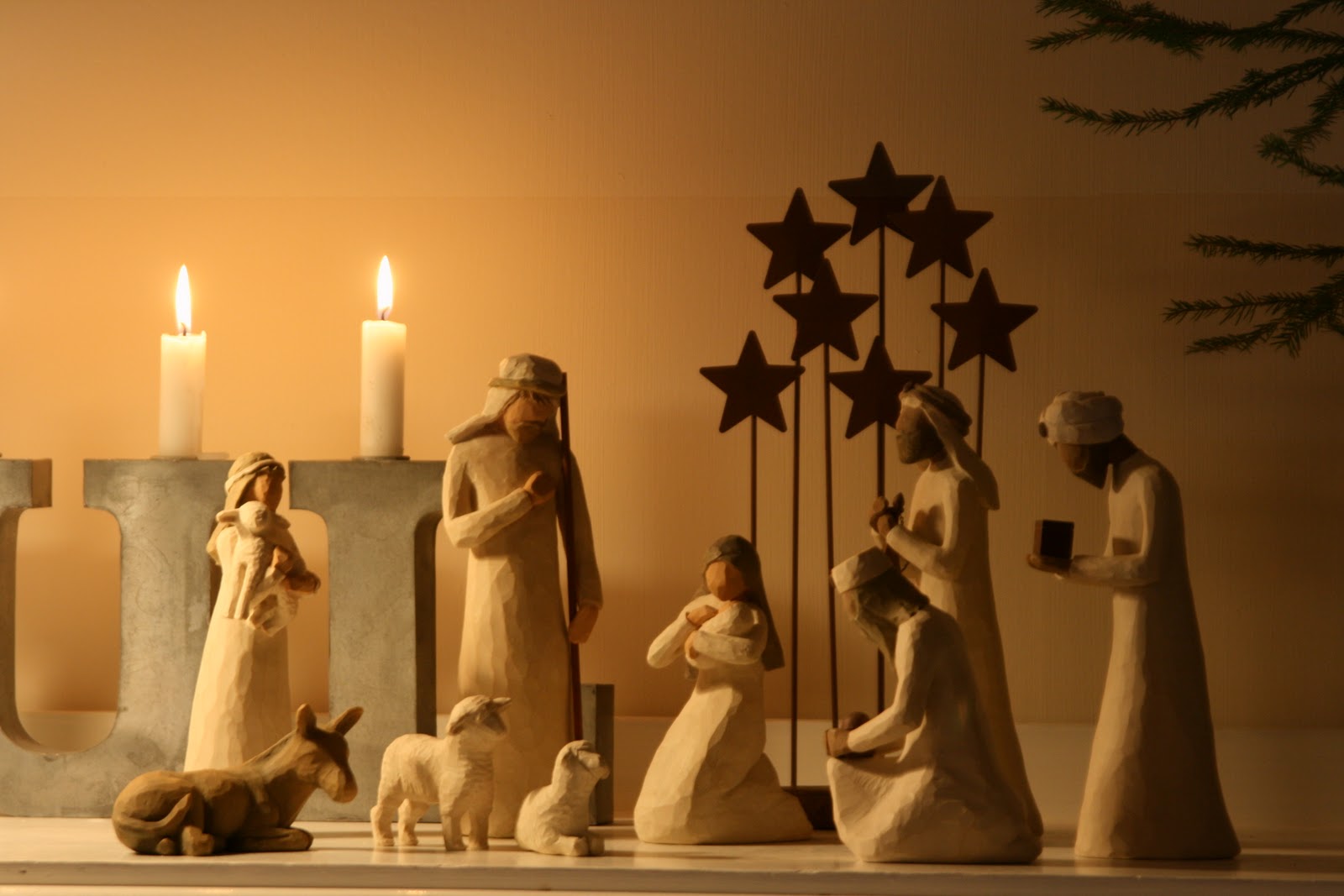 Livet på Mattas: Julväder och julkrubba