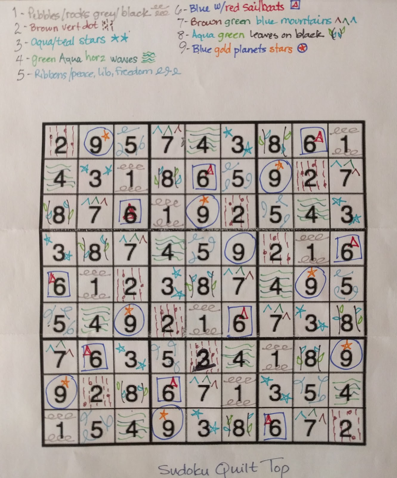 Sudoku Full-Sized Quilt