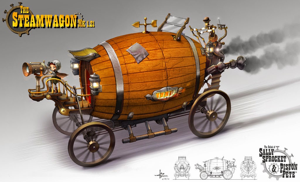 Just A Car Guy: I didn't know the other cool steampunk art of Alejandro ...
