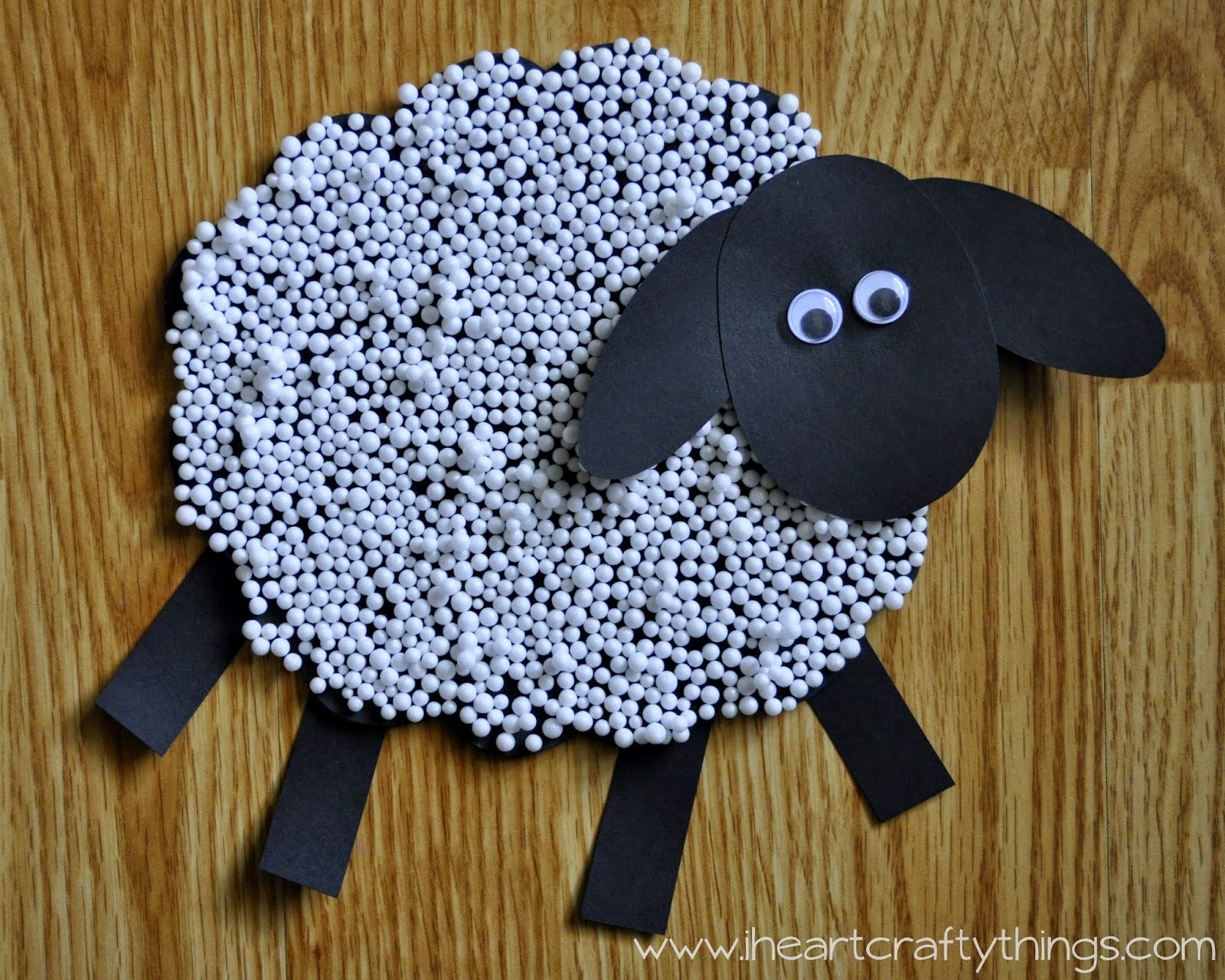 Styrofoam Sheep | Munchkins and Mayhem
