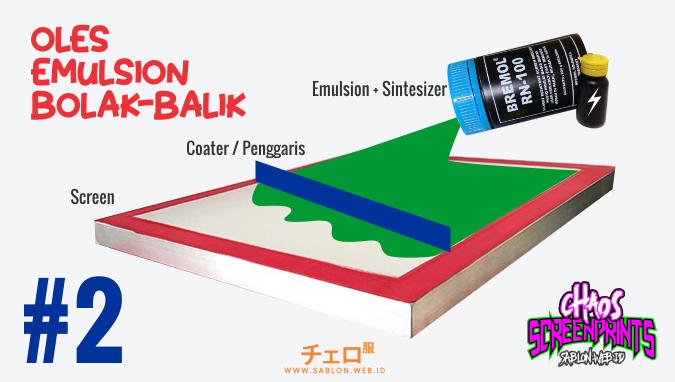 Proses Afdruk Sablon Manual Memakai Lampu dan Sinar Matahari #3 ...