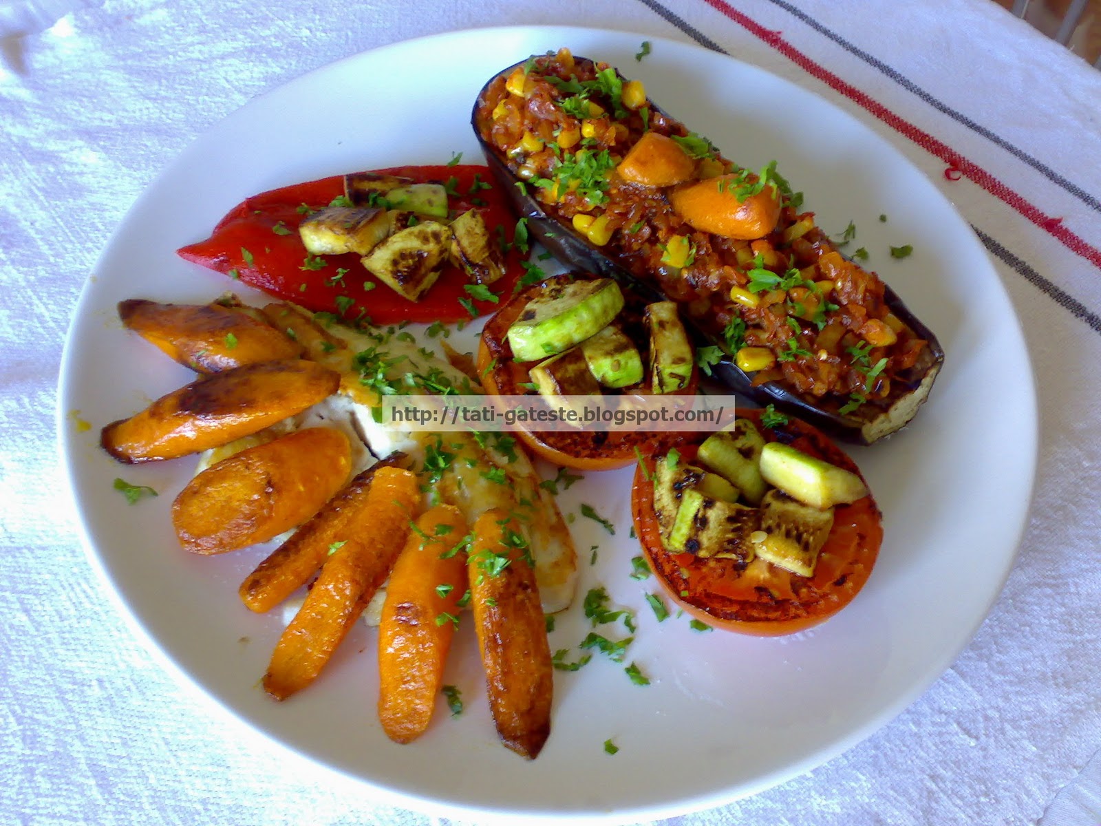 Tati-gateste!: Salaul la cuptor si vanata umpluta cu ciuperci