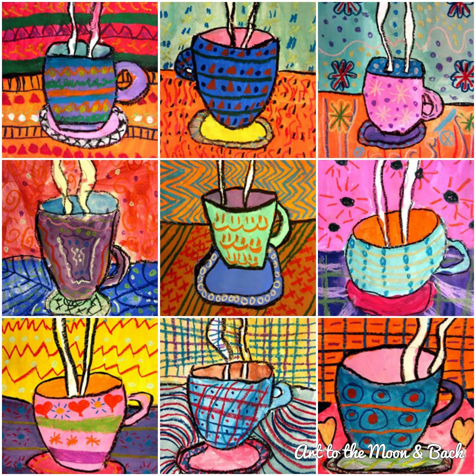 Art to the Moon & Back: 3-D Cups