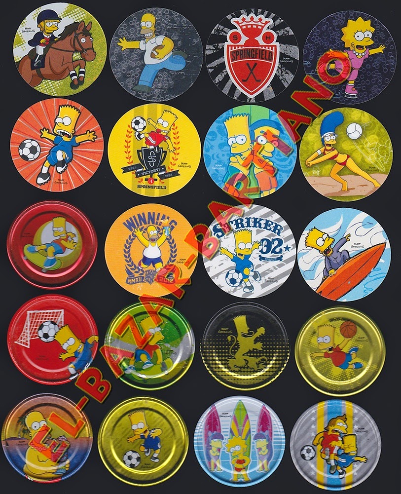 el-bazar-bartiano: Lote Tazos Los Simpsons
