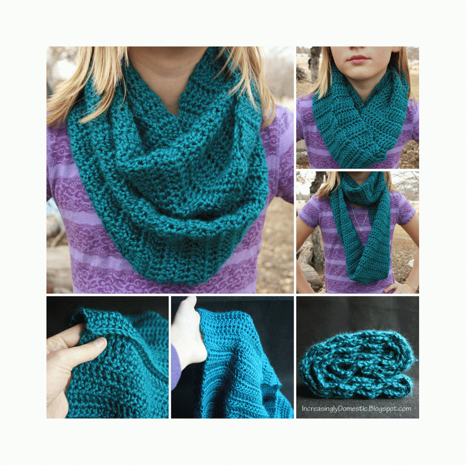 Increasingly Domestic: {Teacher Gift} Crochet Infinity Scarf