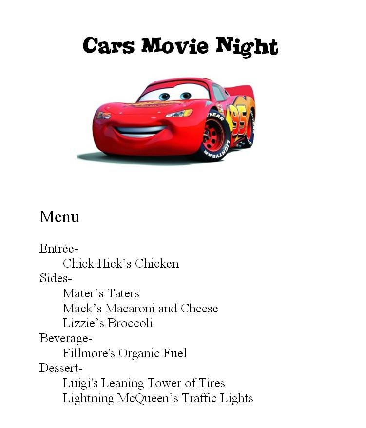 Craftzilla: Disney Movie Nights - Cars