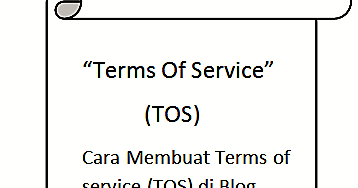 Cara Membuat Terms Of Service (TOS) di Blog - Mesin CAD