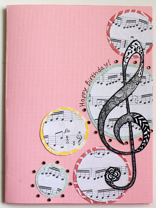 punk projects: Music Inspired Cards | Greeting cards diy, Musical cards ...