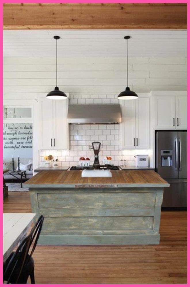 7 Farmhouse Style Kitchen Islands - ZYUD MEGHAN WARNER'S BLOG