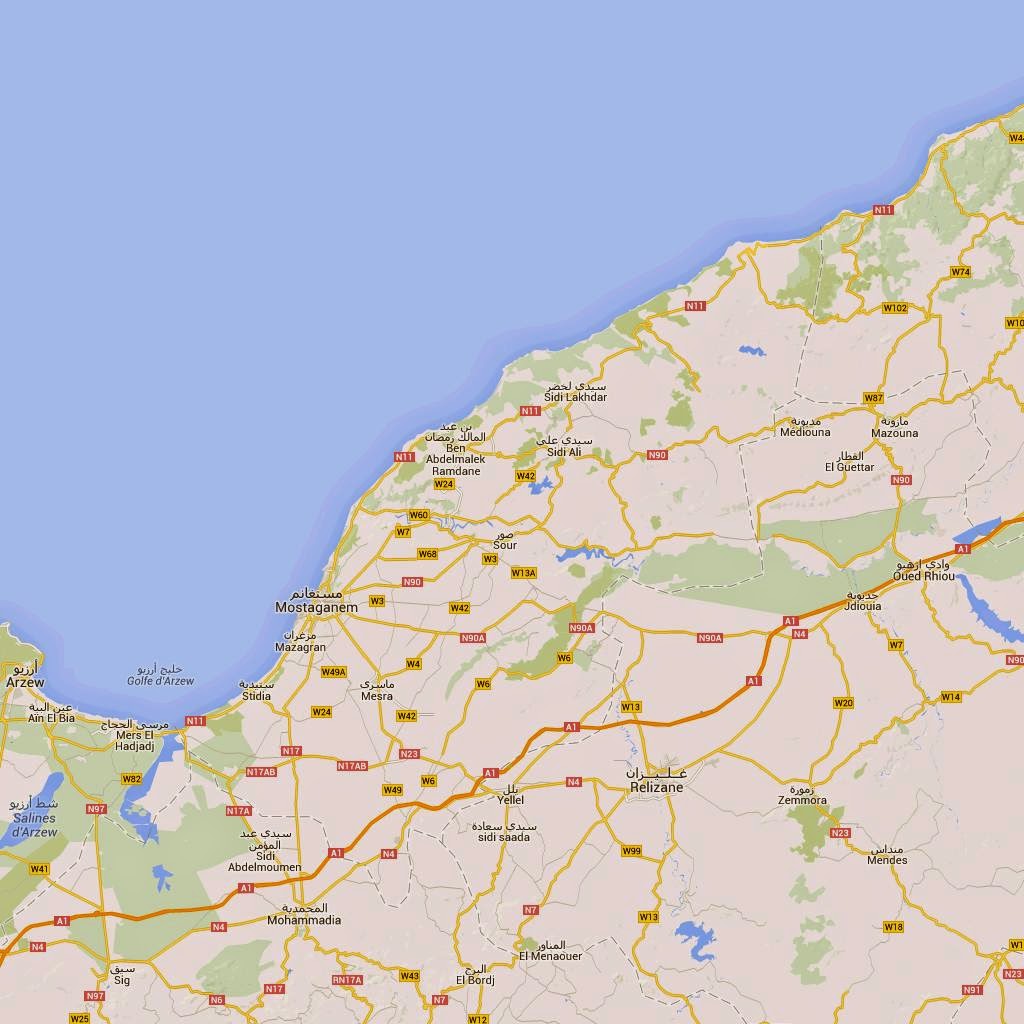 Découpage administratif de l'Algérie & Monographie: Carte du réseau ...