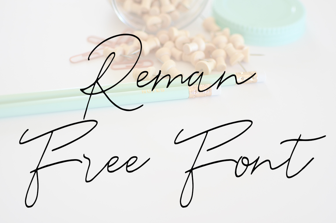 DLOLLEYS HELP: Reman Free Font
