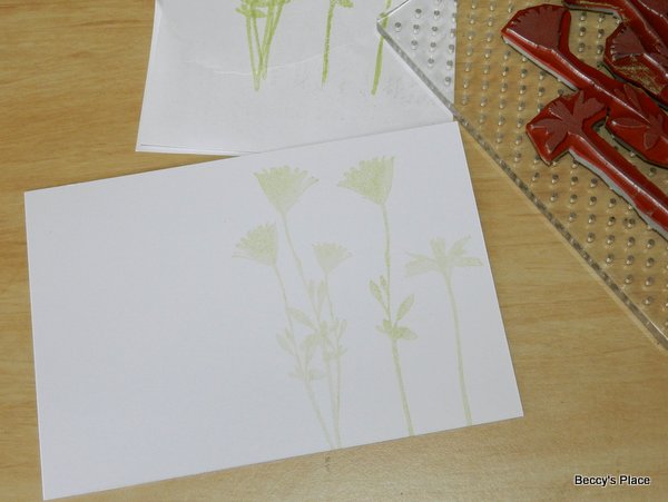 Beccy's Place: Technique Class - Stamping to Create Depth