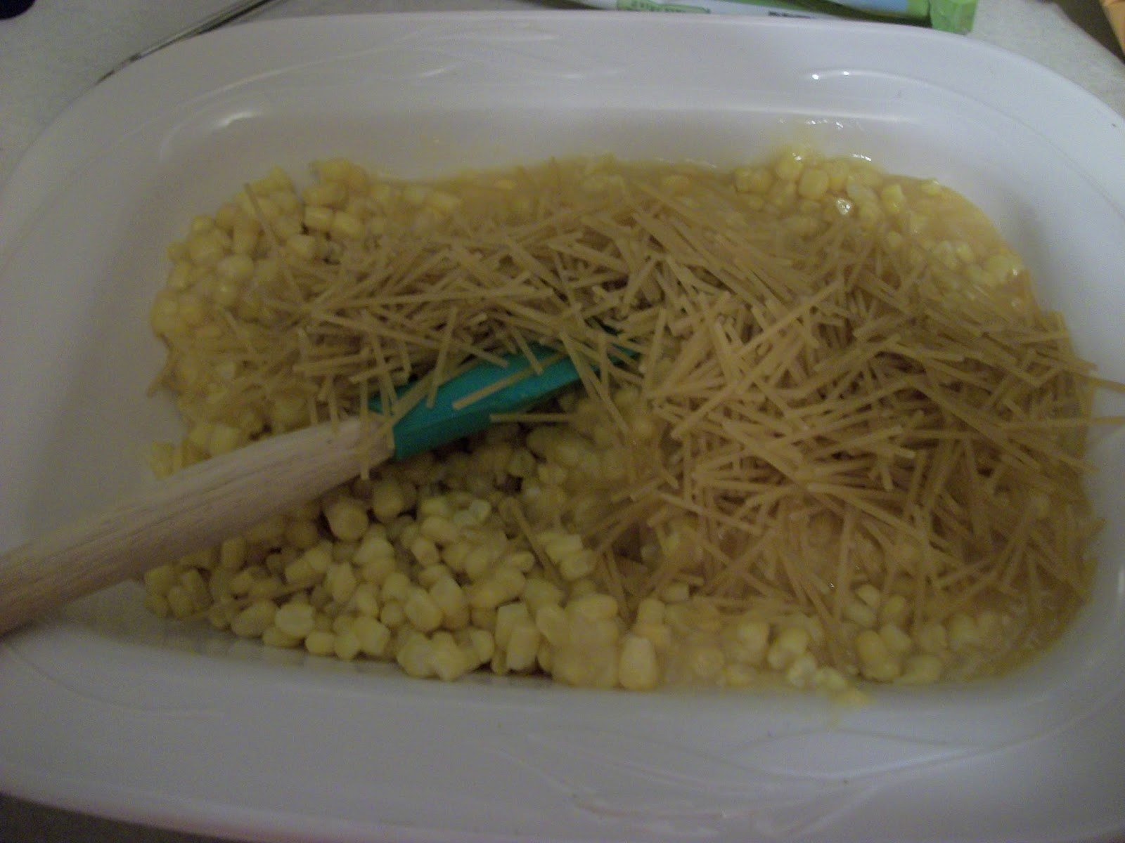 FoodThoughtsOfaChefWannabe: Spaghetti Corn