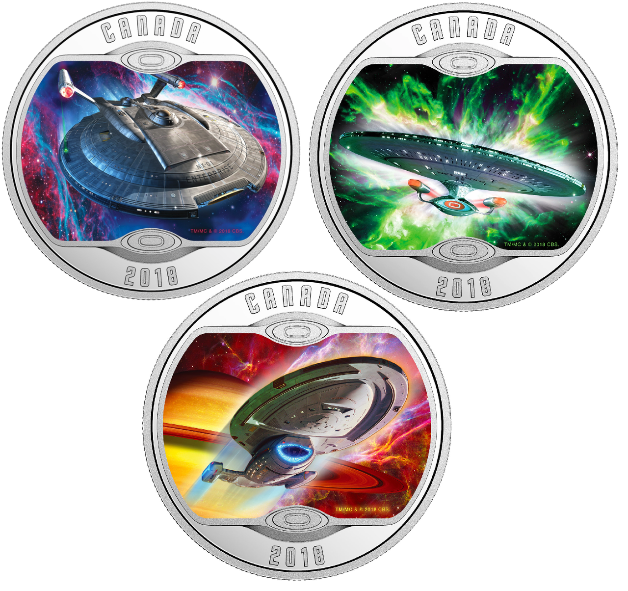 The Trek Collective: New silver starship coins from the Royal Canadian Mint