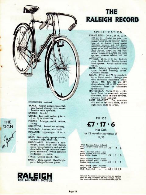 ON THE DROPS: Raleigh Racers: North Road, Club & Record Models, 1925-1933