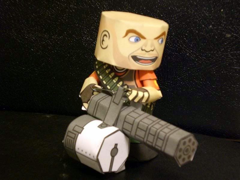 PapercraftZone Br: Heavy - Team Fortress 2 - Papercraft