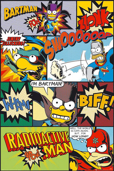 Almacén del Badulaque: Poster Los Simpsons Superheroes