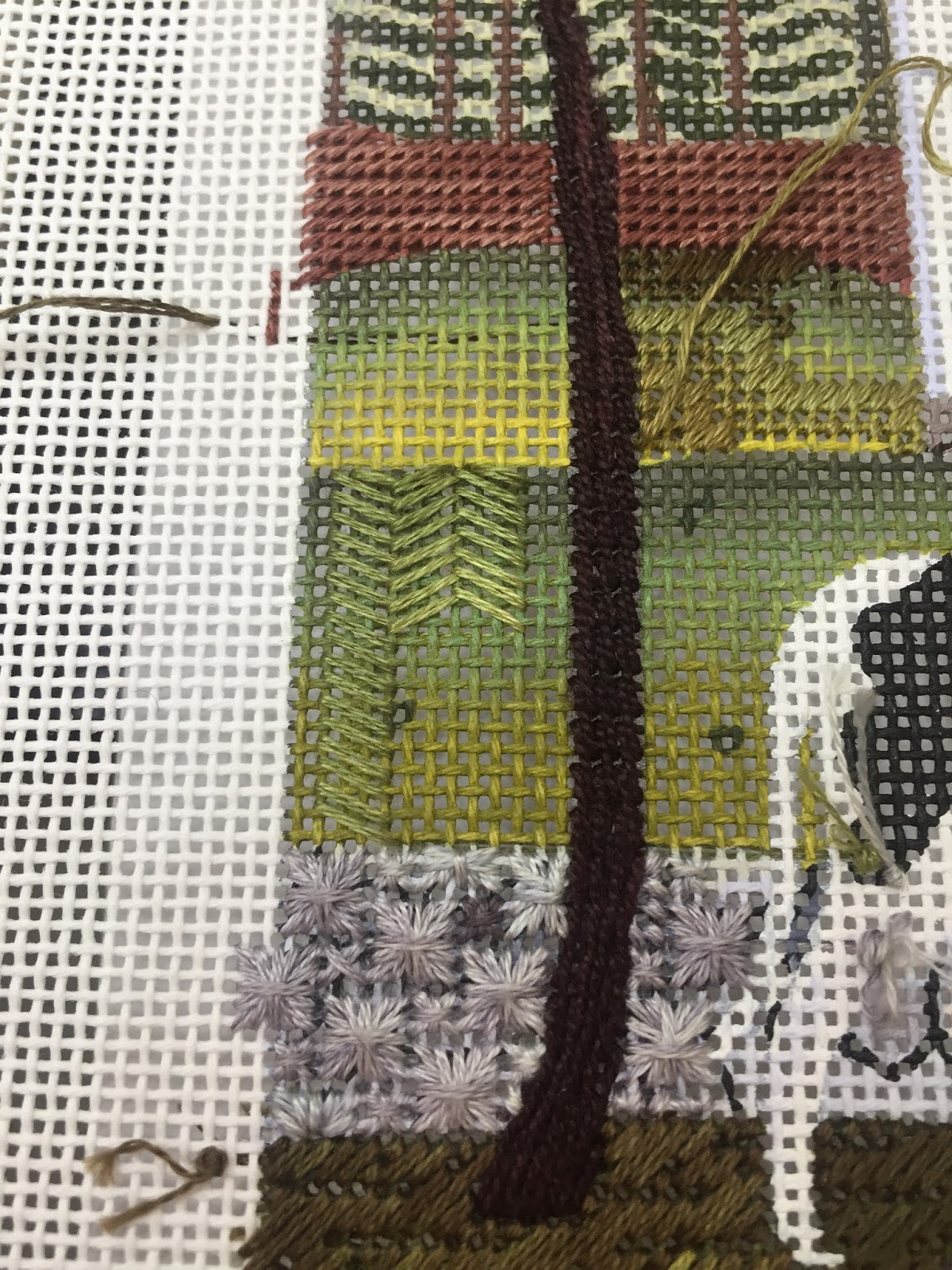 steph's stitching: Grass Stitches on the White Farm