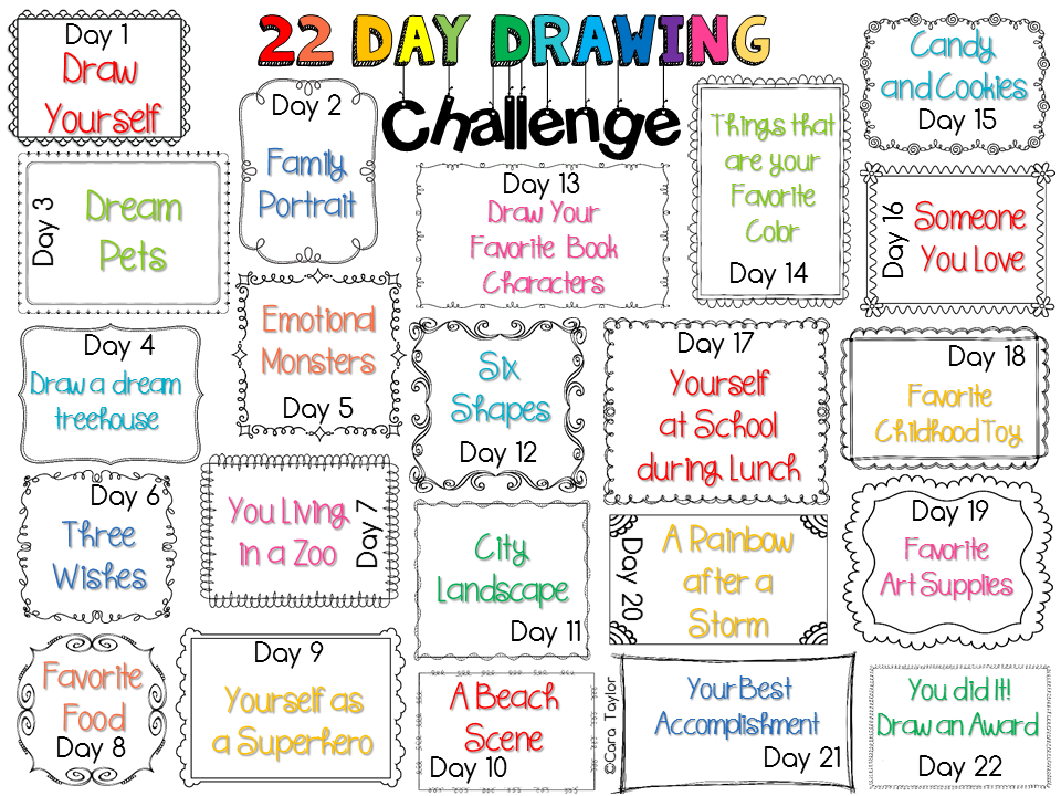 Creative Playground: 22-Day Drawing Challenge