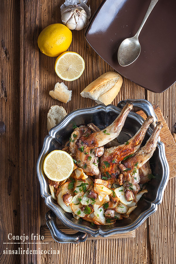 SIN SALIR DE MI COCINA: Conejo frito con ajos y limón