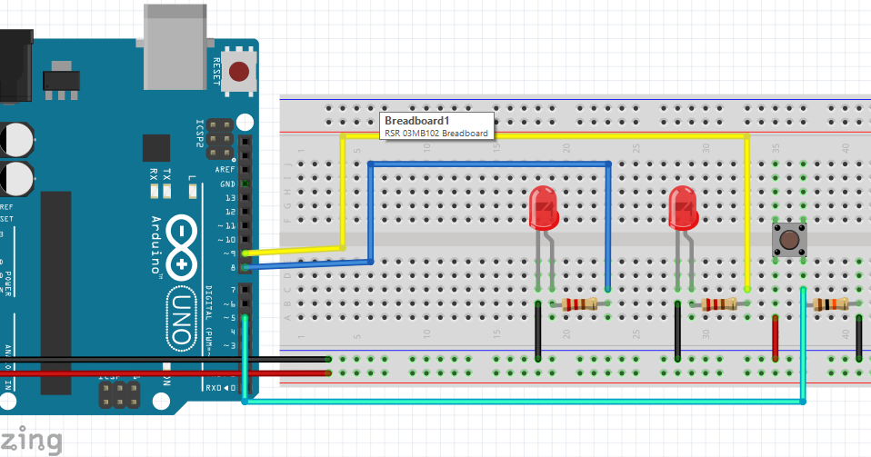 Arduino Giao Tiếp Với Button Phần 3một Nút Nhấn điều Khiển 2 Led đơn Theo Từng Chế độ