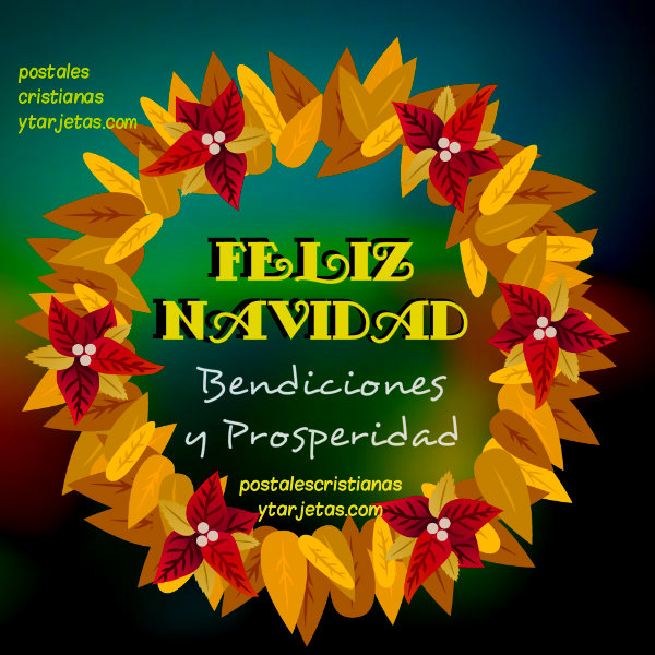 Lindas Tarjetas Cristianas de Feliz Navidad, Bendiciones y Prosperidad ...